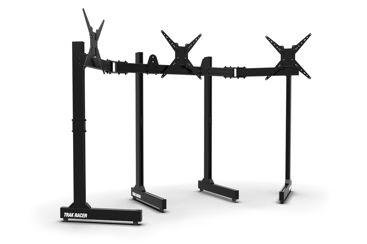 Freestanding Triple (3) Monitor Stand with Extra Leg Supports - Suppor ...