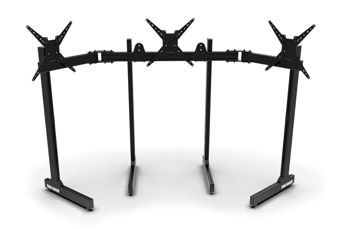 Freestanding Triple (3) Monitor Stand with Extra Leg Supports – Trak ...